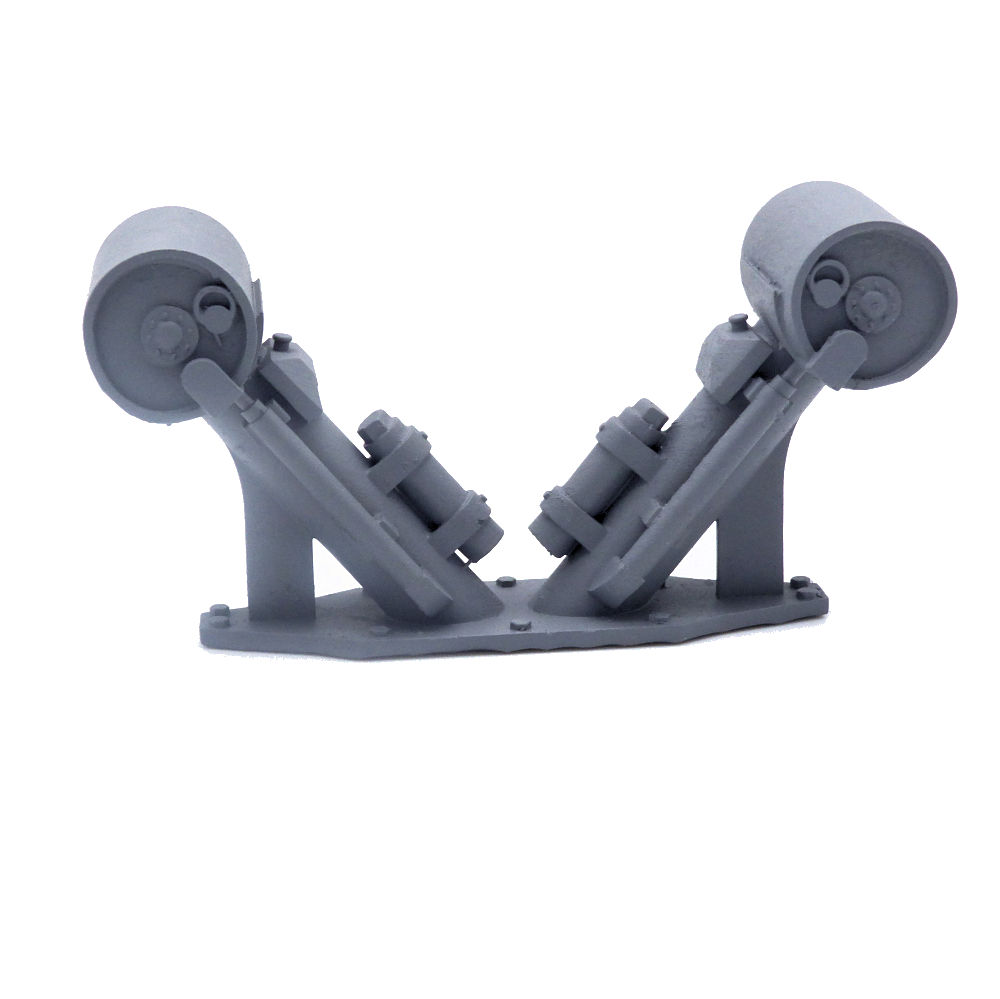 Depth Charge Thrower for Model Boat, 3d printed - Various sizes ...